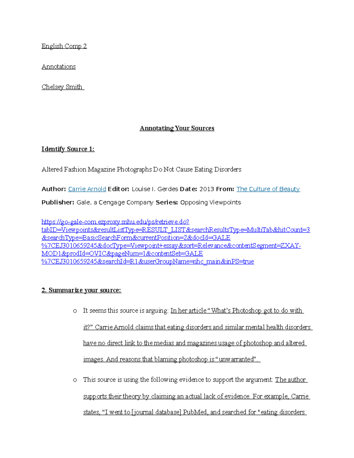 Annotating sources english comp 2 - English Comp 2 Annotations Chelsey ...