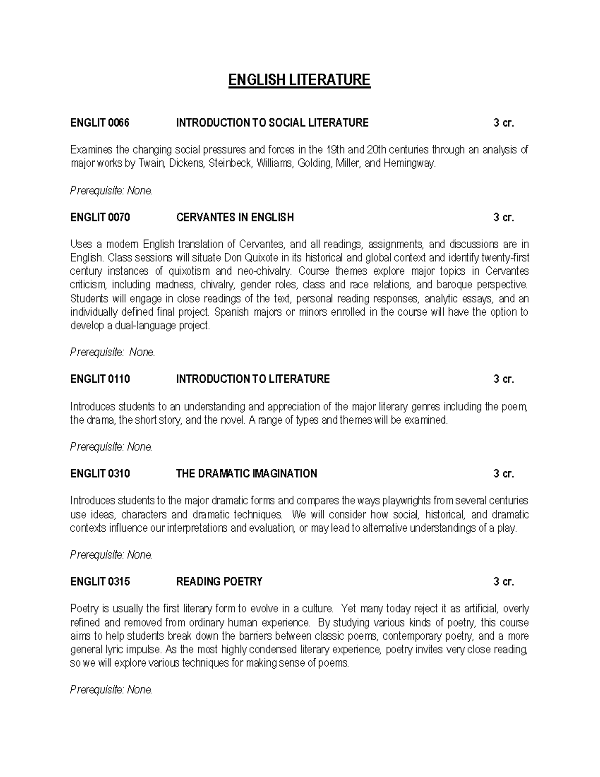 English Literature - Module Outputs - ENGLISH LITERATURE ENGLIT 0066 ...