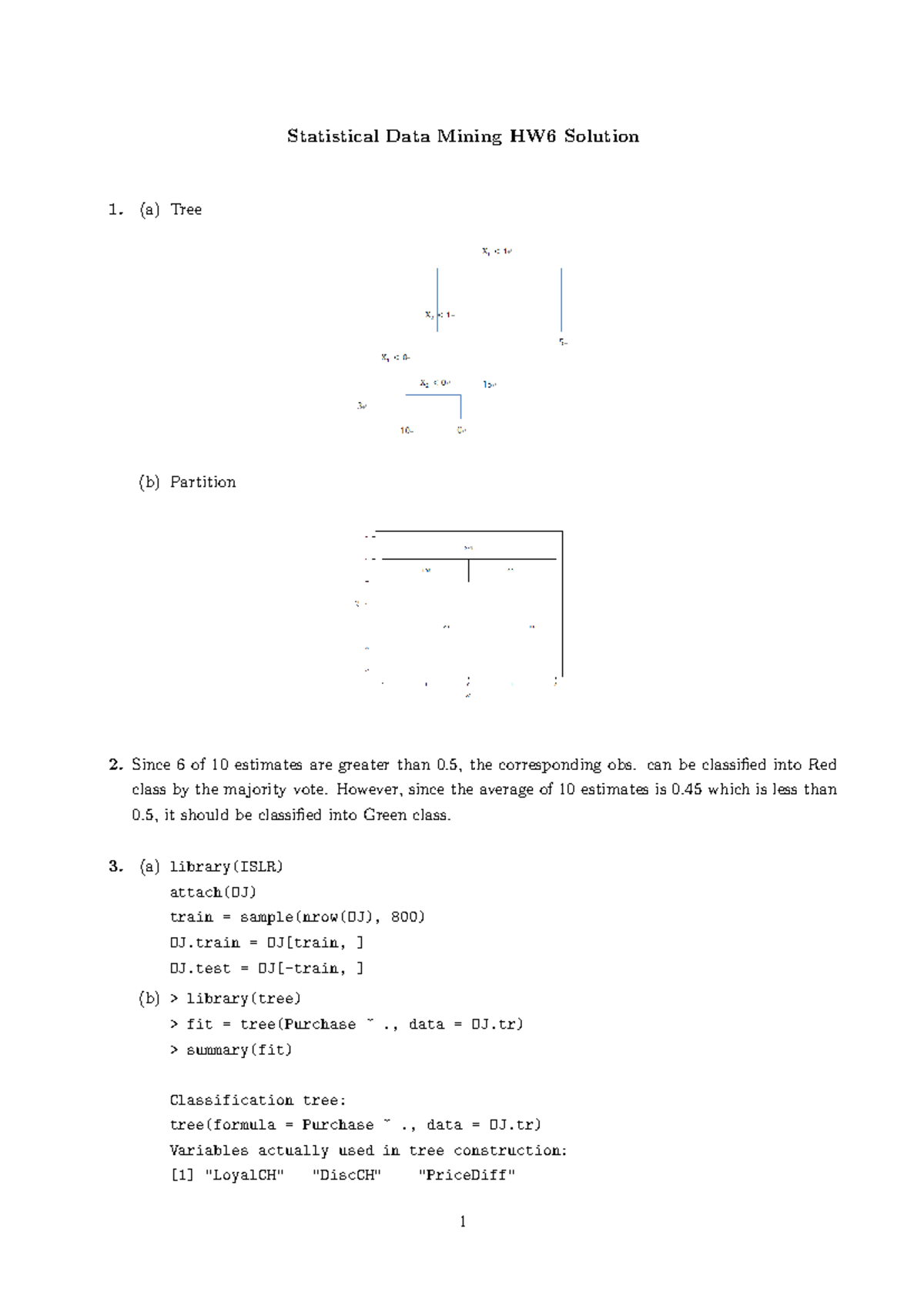 DM HW6 Sol - 통데마 과제 4 sol - Statistical Data Mining HW6 Solution (a ...