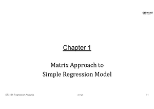 ST3131 Cheatsheet - ST3131 - NUS - Studocu