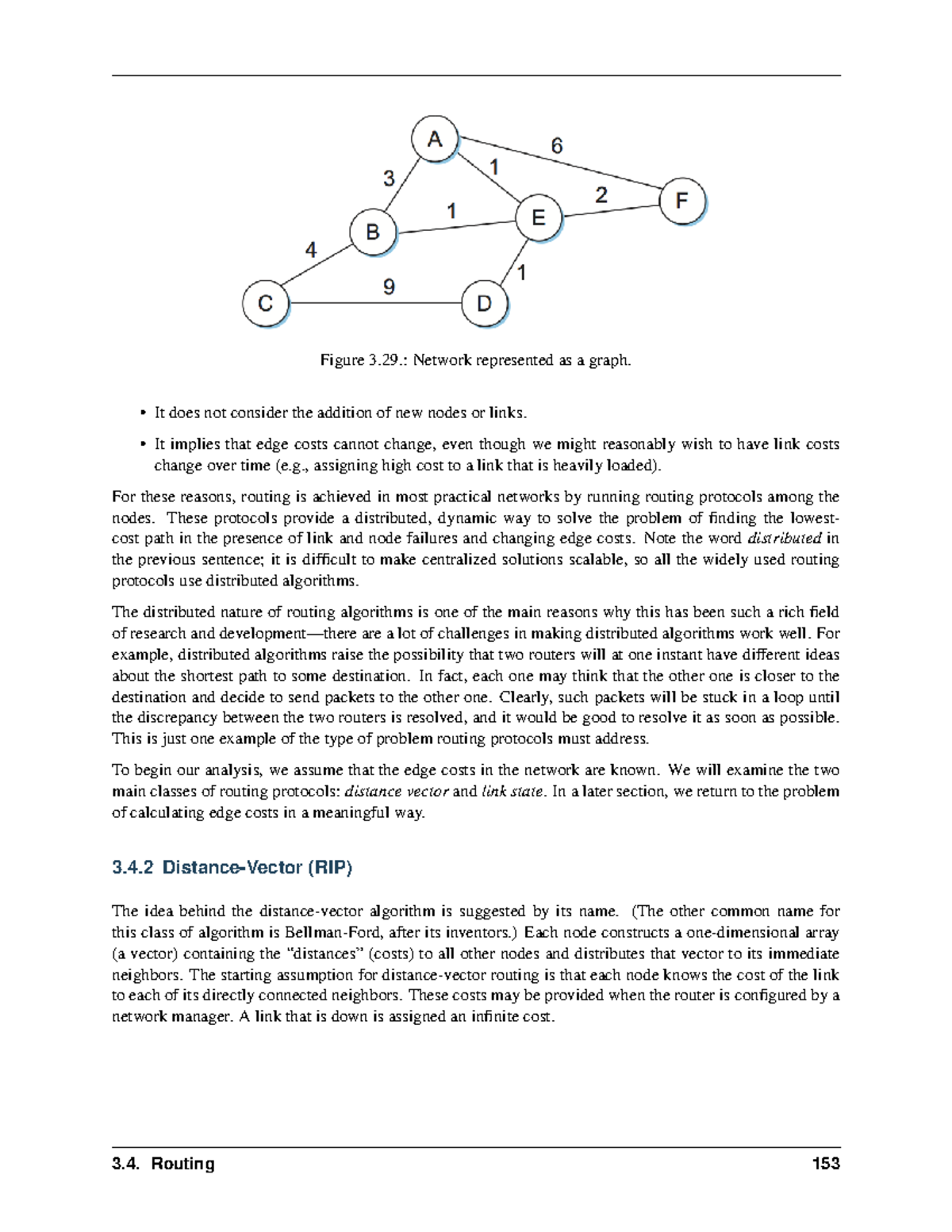 Computer network notes-49 - Figure 3.: Network represented as a graph ...