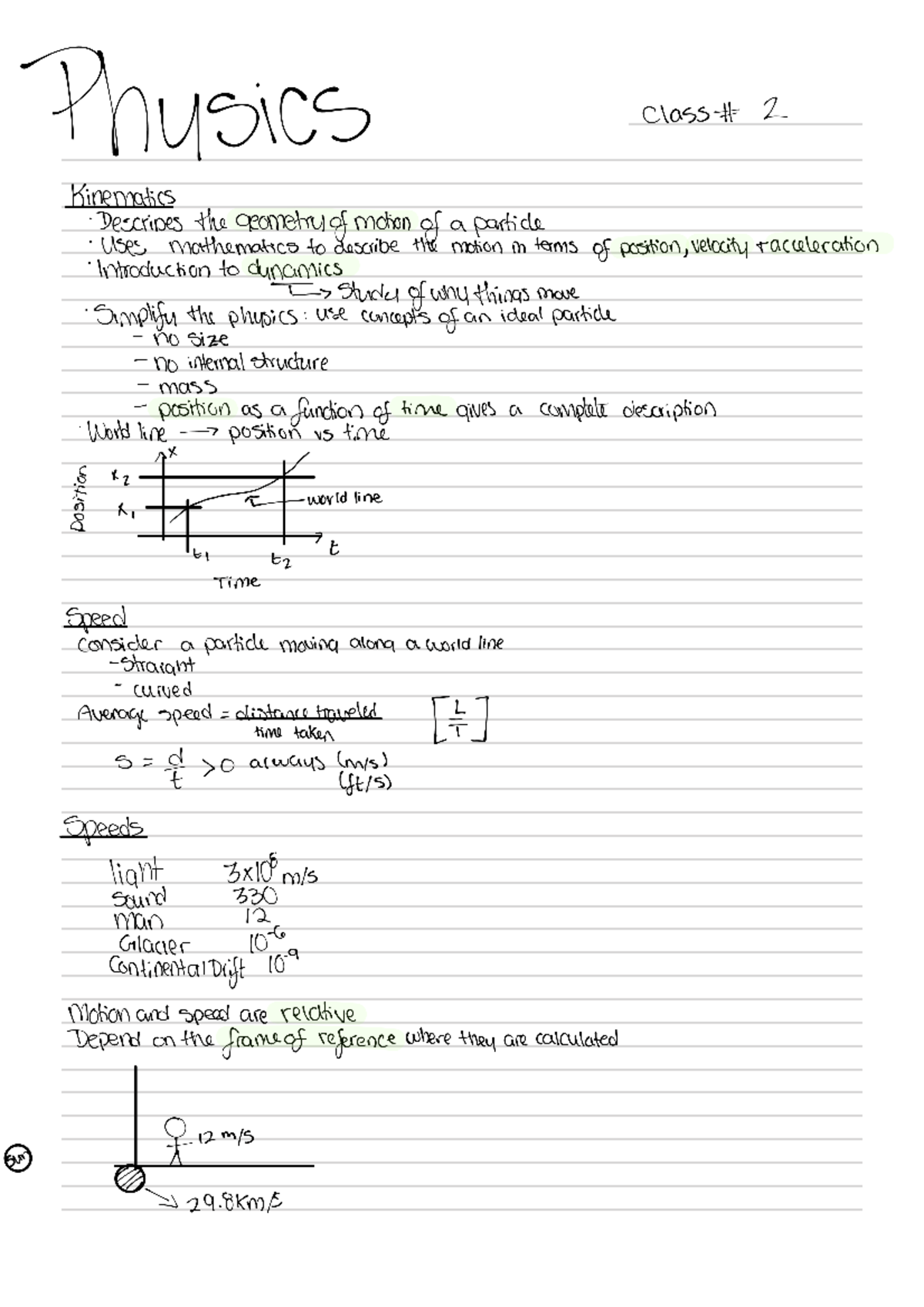 Physics - Class 2 Notes - PHSX 220 - Studocu