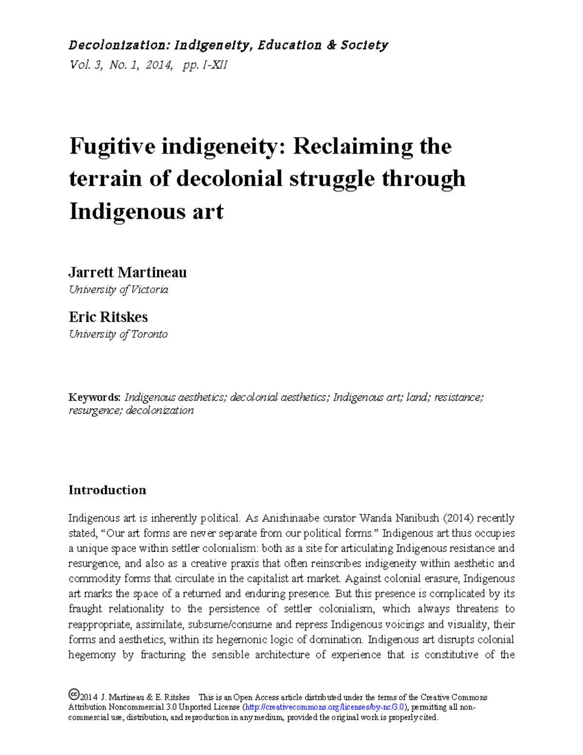 Titusland%2C+21320 50971 1 CE - Decolonization: Indigeneity, Education ...