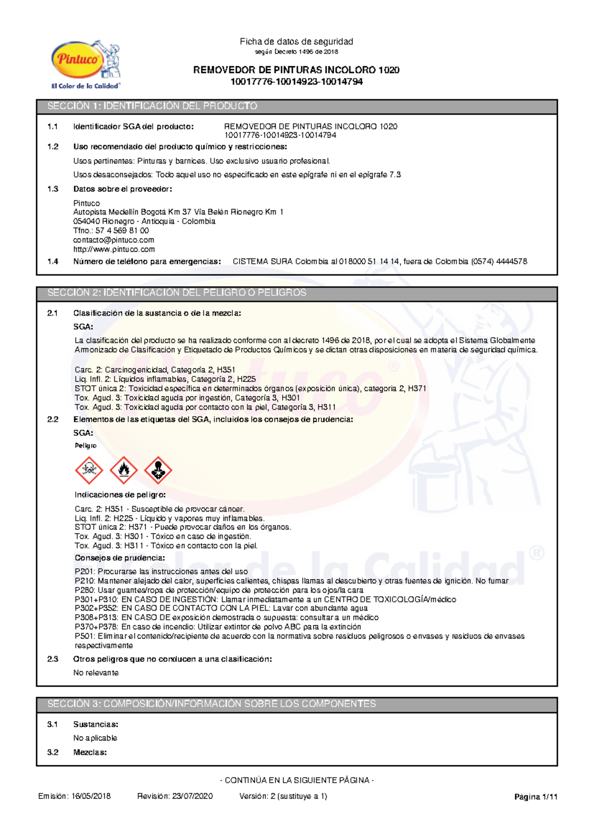 FDS Removedor DE Pintura - REMOVEDOR DE PINTURAS INCOLORO 1020 10017776 ...