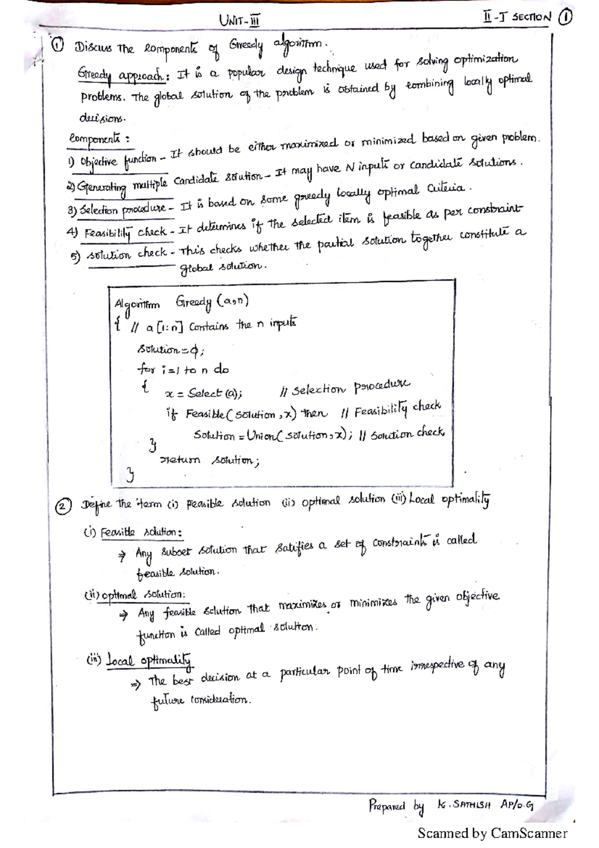 Unit 3greedy And Dynamic Programming 1 Data Structures And