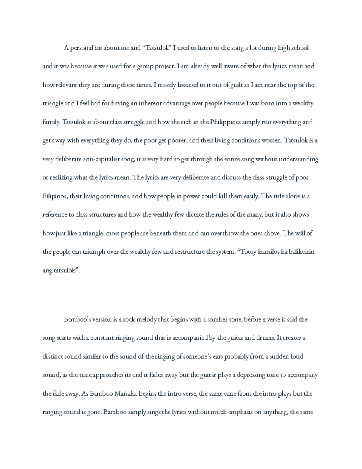 Tatsulok Song Review - A personal bit about me and “Tatsulok” I used to ...