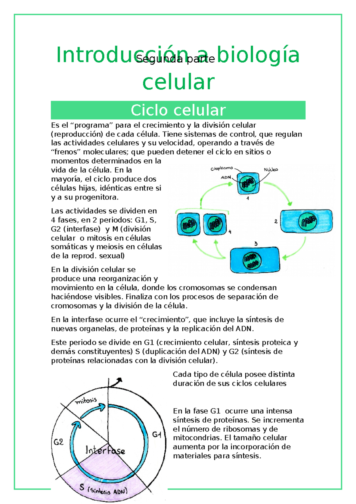 Introducción a biología celular cbc - Introducción a biología celular ...