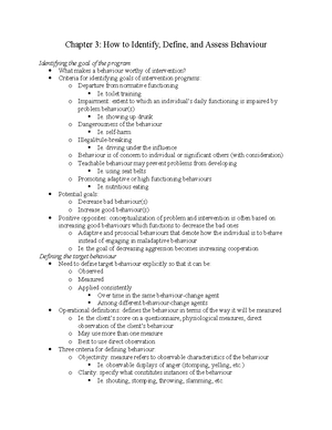 Final exam - Summary Behaviour Modification - Chapter 2: Operant ...