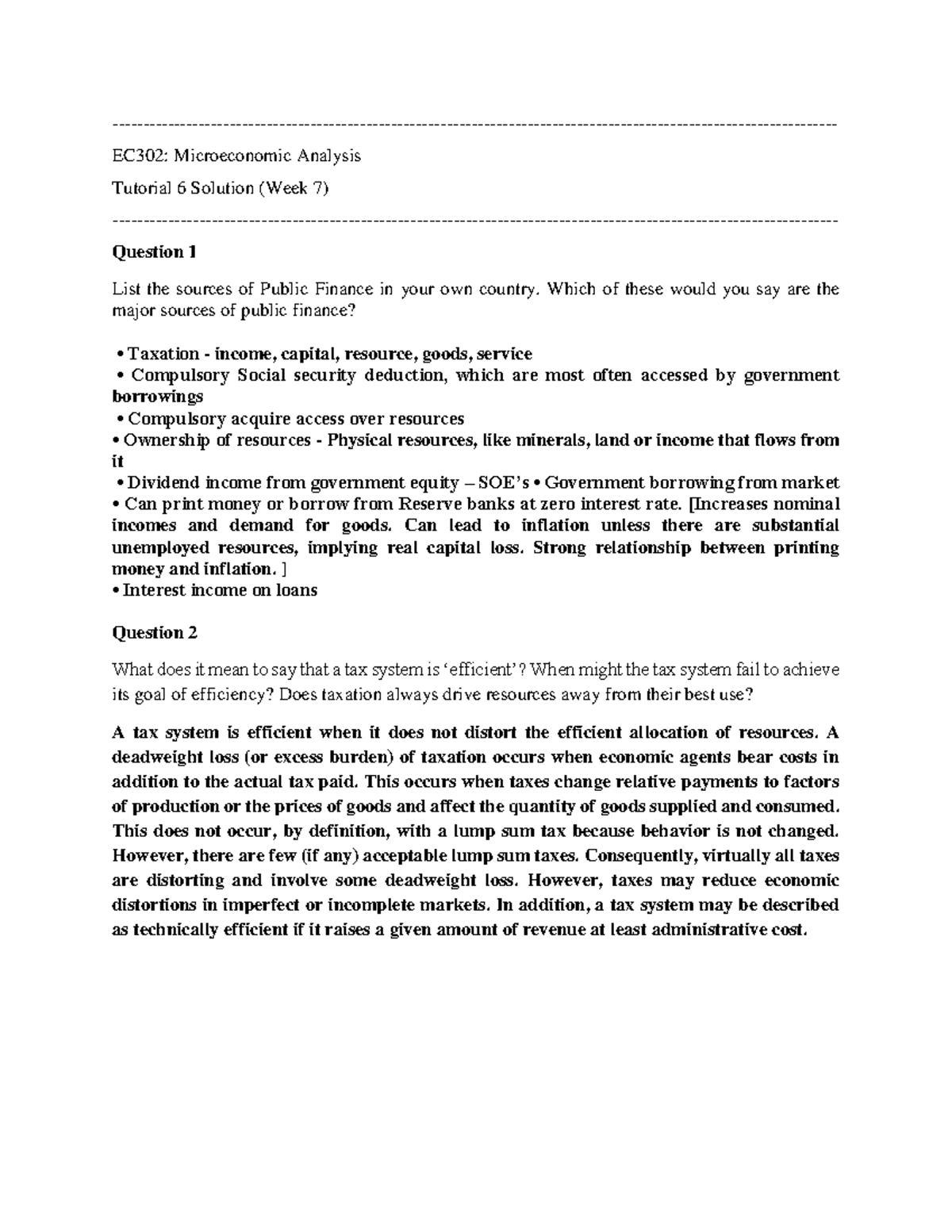 Tutorial 6 Solution - Intermediate Macroeconomics - USP - Studocu