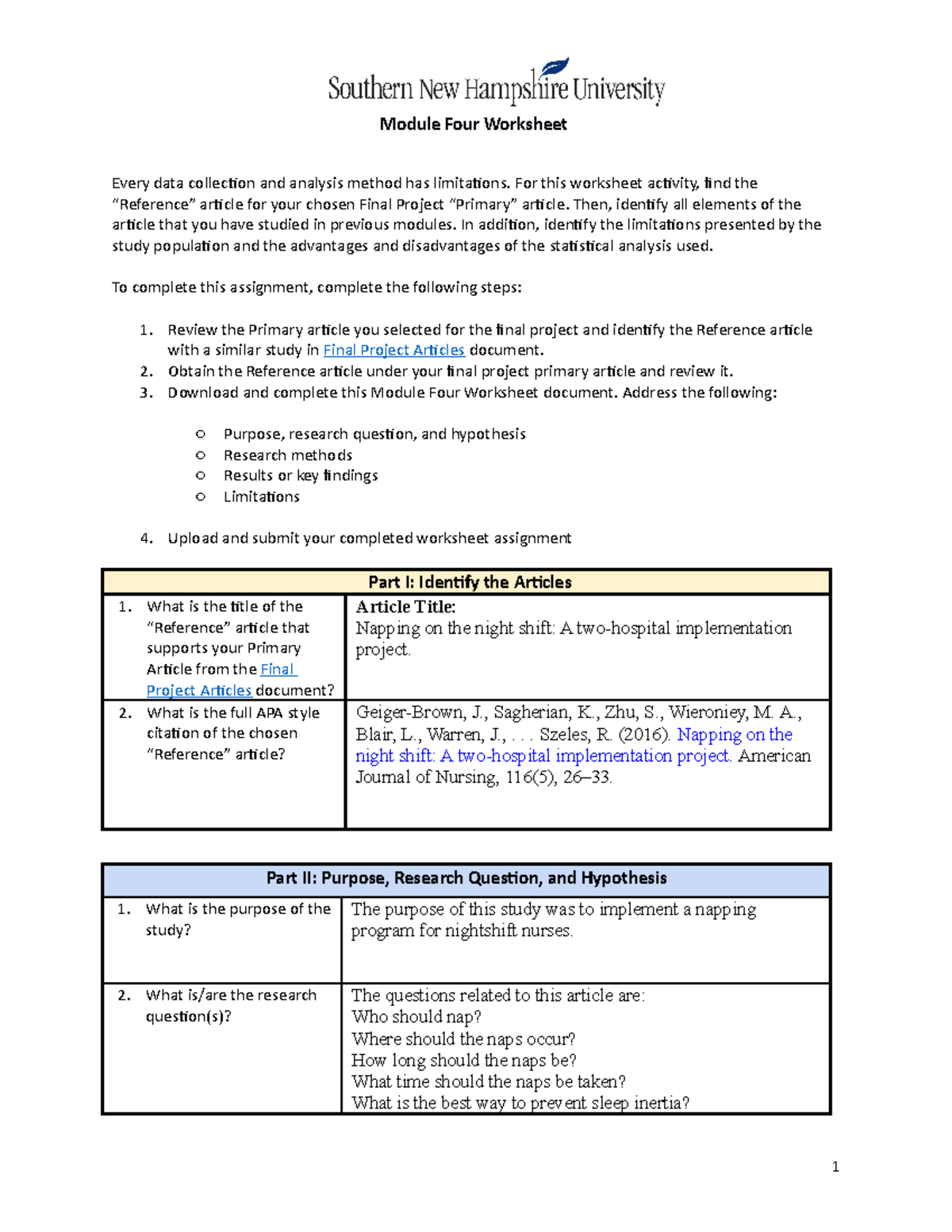 Module Four Worksheet - Module Four Worksheet Every data collection and ...