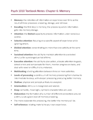 General Psychology Exam 1 MSU Russell Brandon - PSY 1010 - SLCC - Studocu