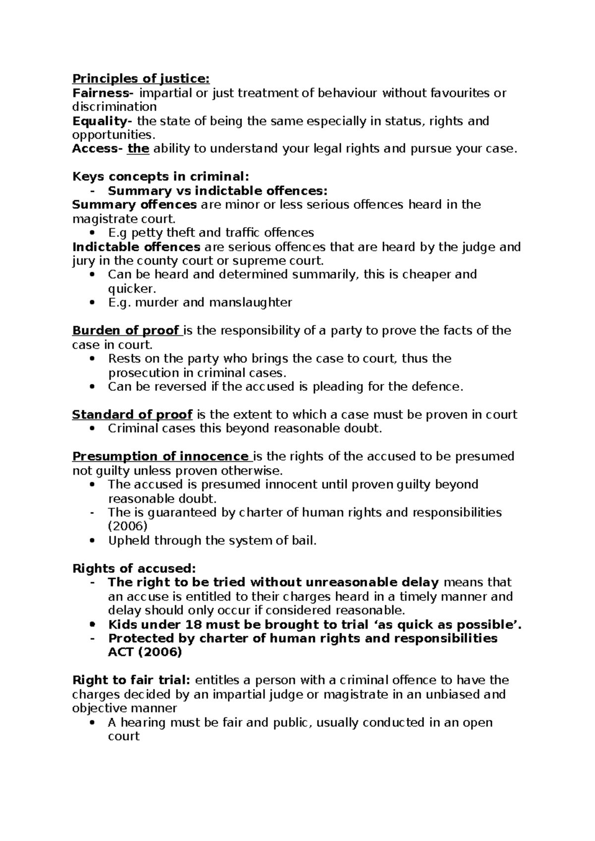 Principles of justice - Principles of justice: Fairness- impartial or ...