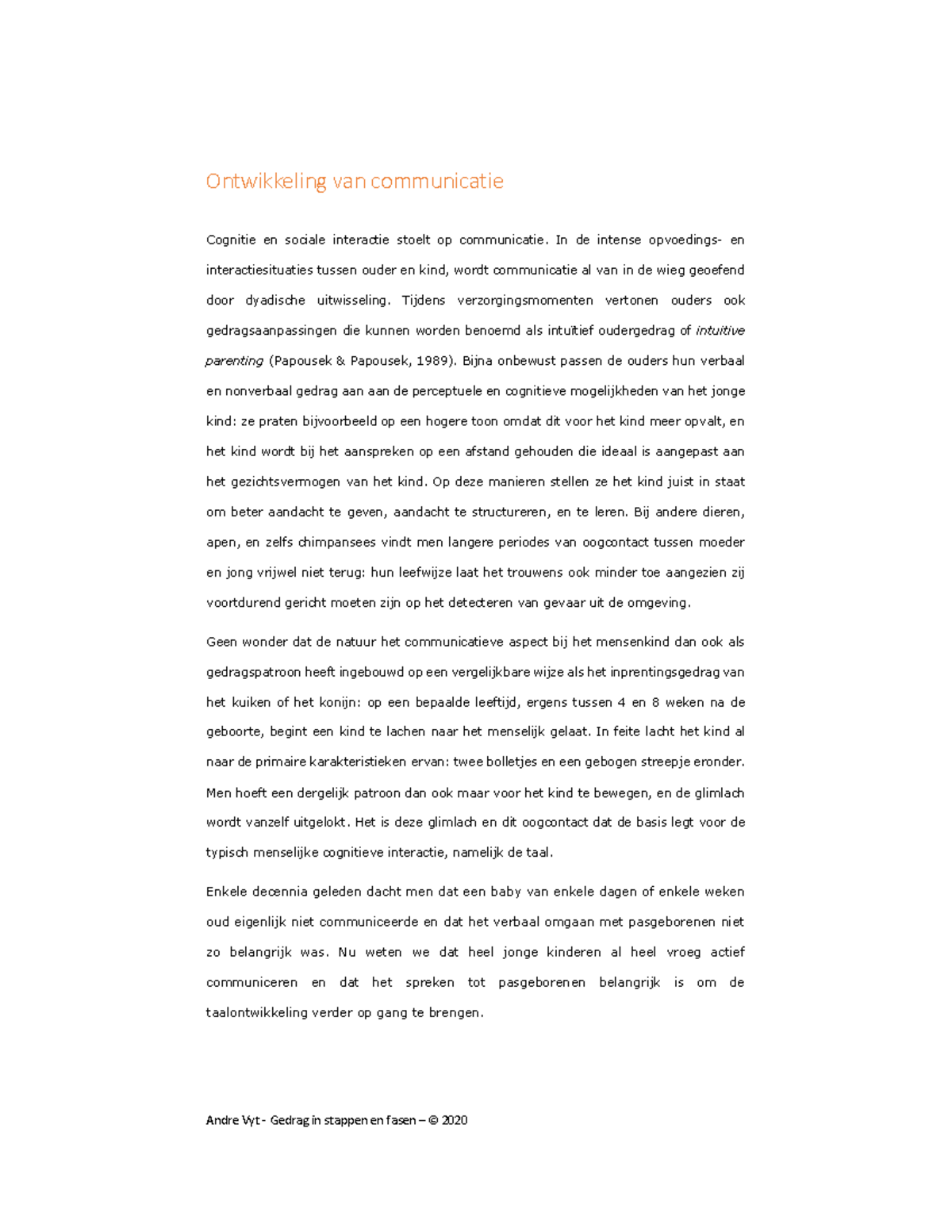 MO Communicatie - Andre Vyt - Gedrag in stappen en fasen – © 2020 ...