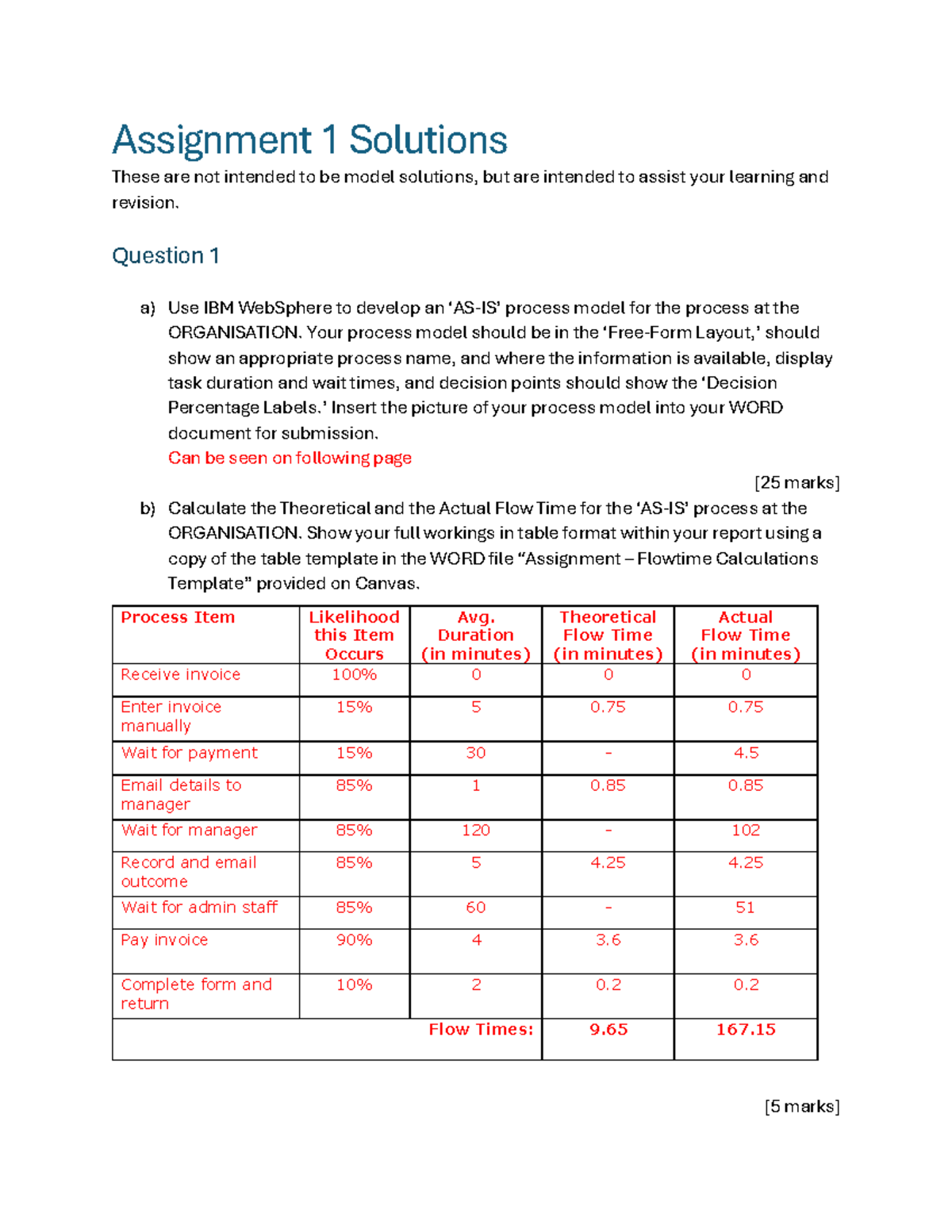Assignment 1 - Solutions - Assignment 1 Solutions These are not ...