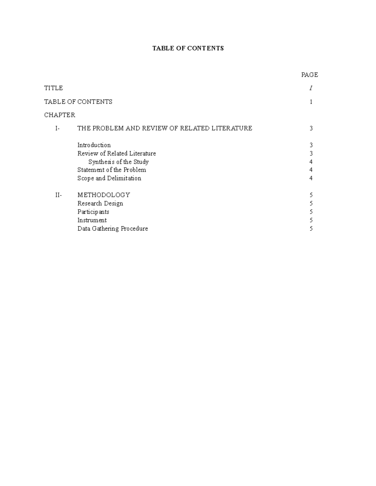 Broiler enterprise - TABLE OF CONTENTS PAGE TITLE I TABLE OF CONTENTS 1 ...