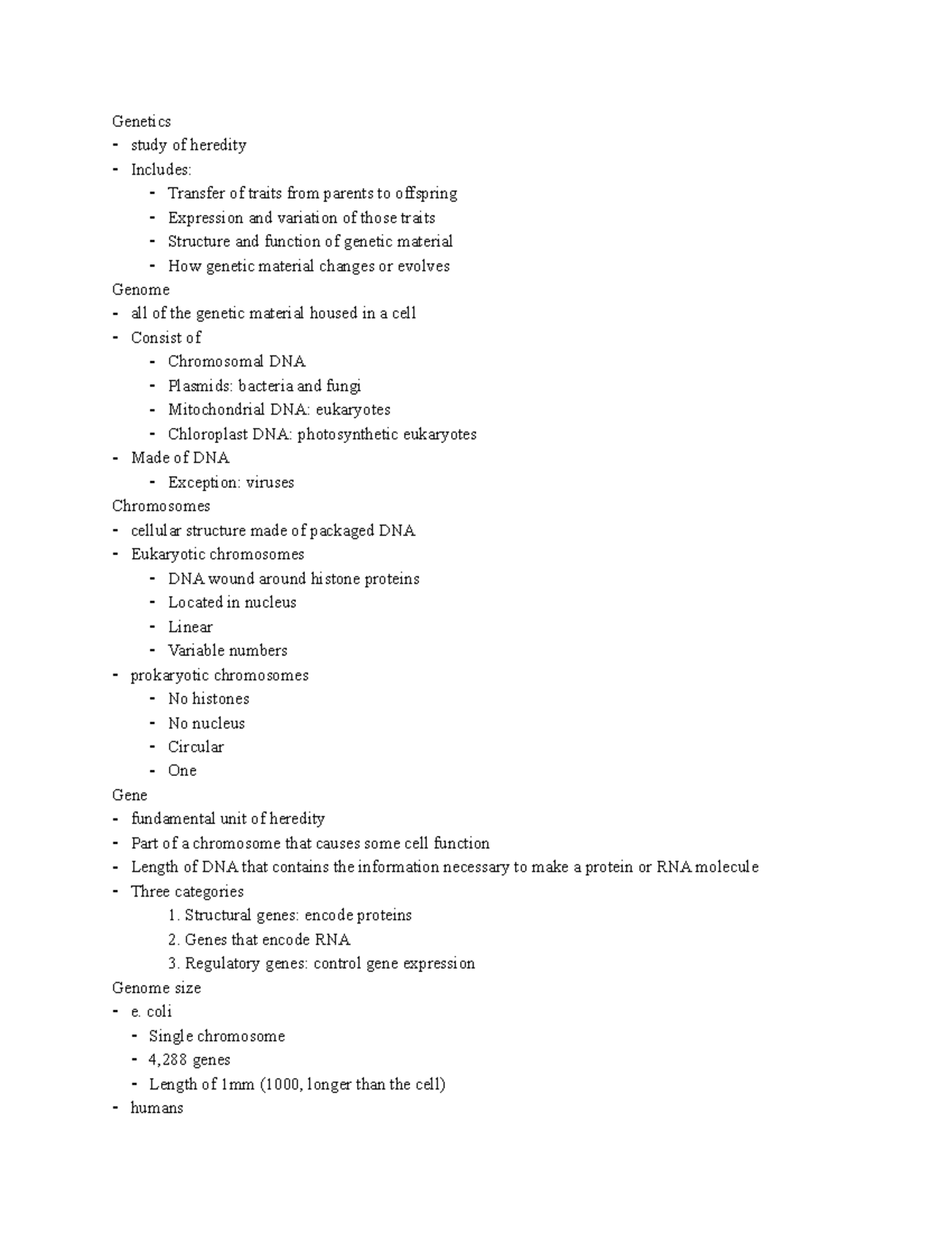 Genetics - Lecture 5 - Genetics - study of heredity - Includes ...