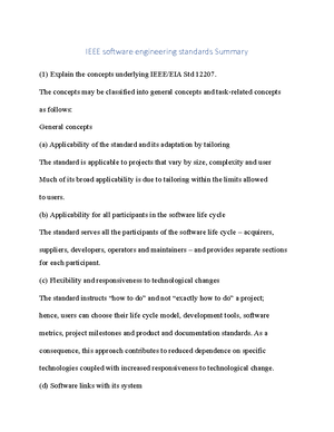 Classification of SQA standards - The requirements for quality ...