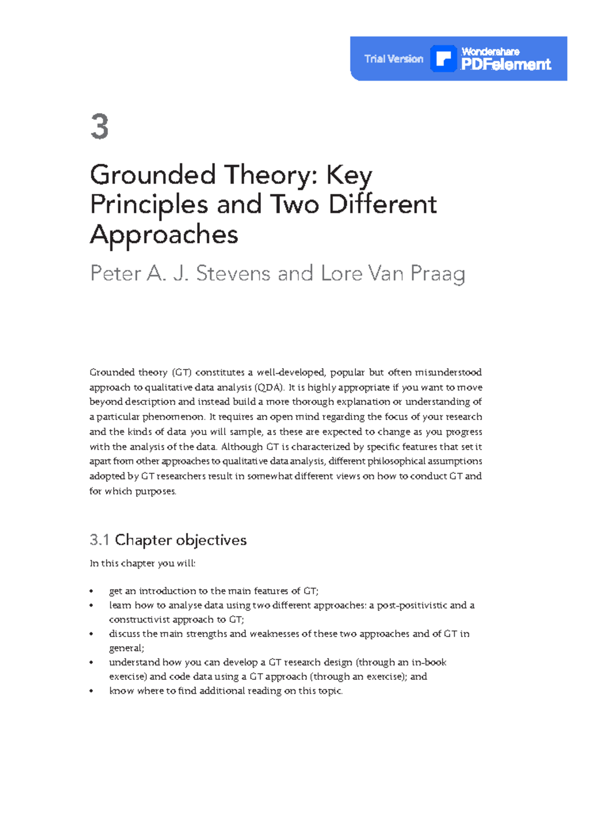 Qualitative Analysis Essential Chapters - 3 Grounded Theory: Key ...