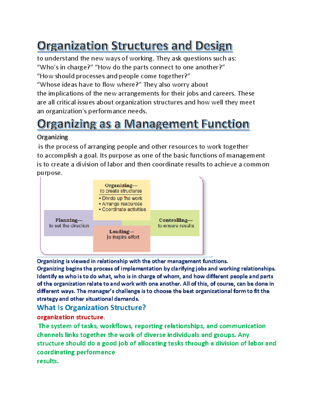 Chapter 11 - contemporary Management - to understand the new ways of ...