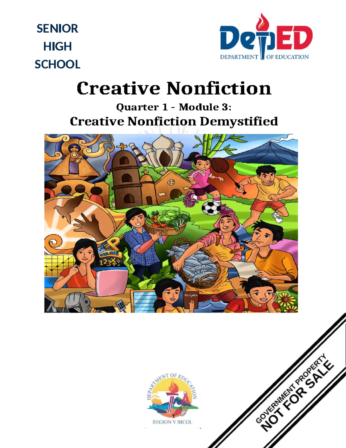 Creative nonfiction q1 m3pdf - SENIOR HIGH SCHOOL Creative Nonfiction ...