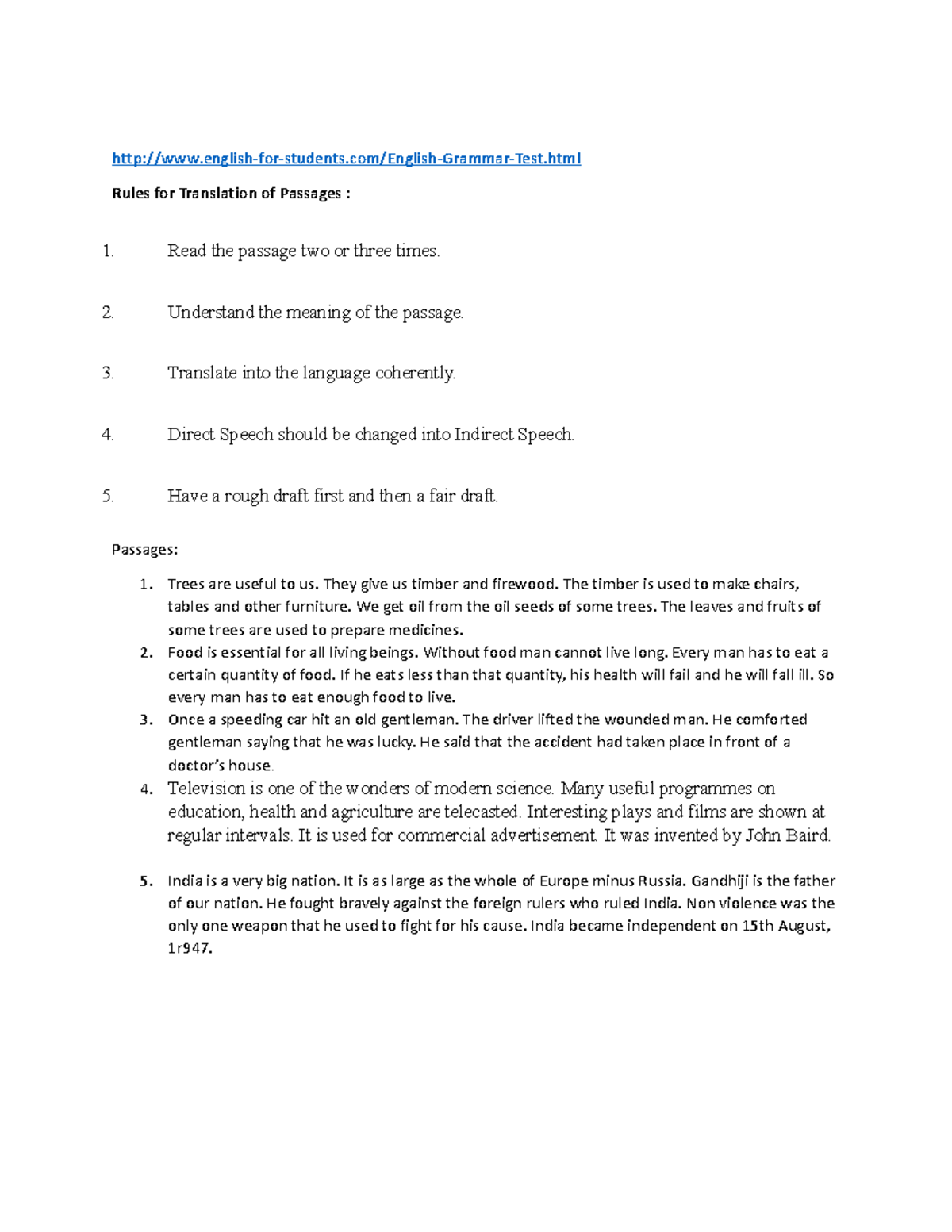 Eng translation - english-for-students/English-Grammar-Test.html Rules ...