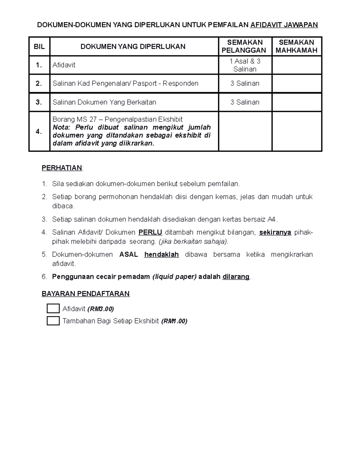 Af. Jawapan - example form - DOKUMEN-DOKUMEN YANG DIPERLUKAN UNTUK ...
