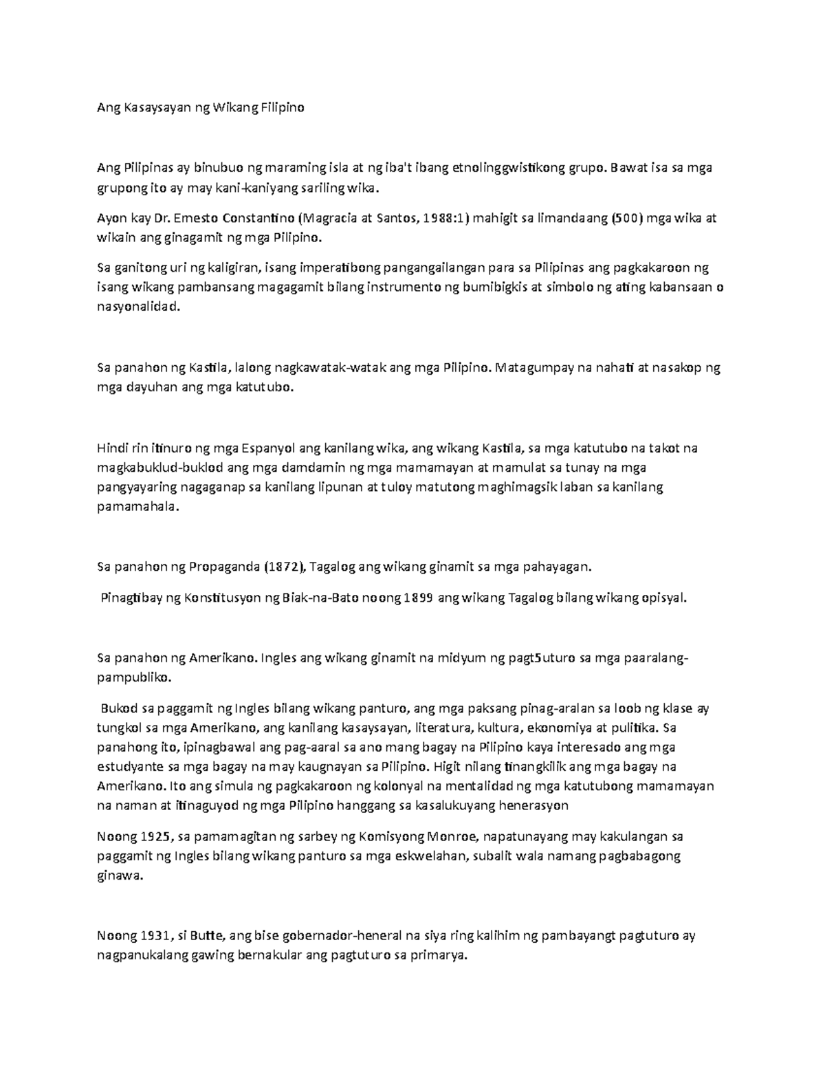 Ang Kasaysayan ng Wikang Filipino - Bawat isa sa mga grupong ito ay may ...