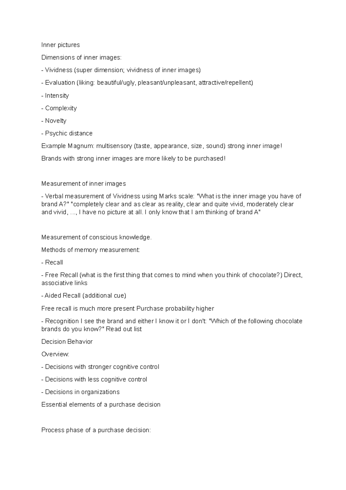 Inner pictures - Marketing Notes - Inner pictures Dimensions of inner ...