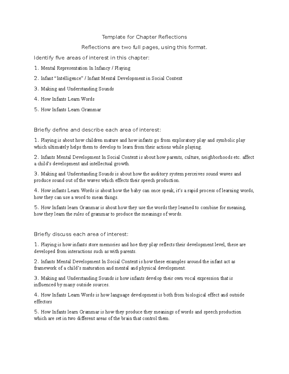 Template for Chapter Reflections Spring 2021-2 Chapter 5 - Template for ...