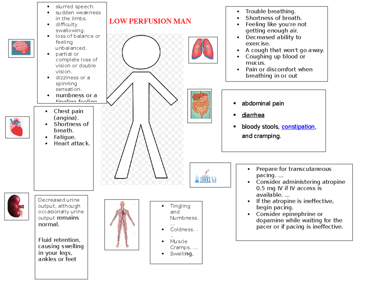 5. Low Perfusion Man copy - LOW PERFUSION MAN Decreased urine output ...