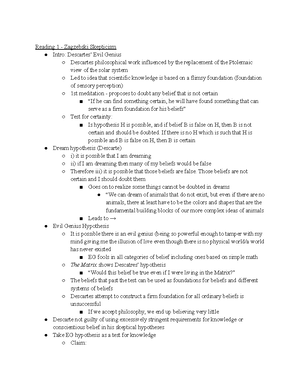 Reading Notes 3 - Antony Problem of Evil Louise Antony - Professor of ...