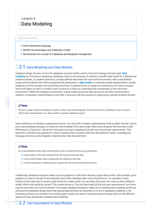 Lesson 1 Introduction to Databases, Information and Data -u Certify - Lesson 1 Introduction to ...