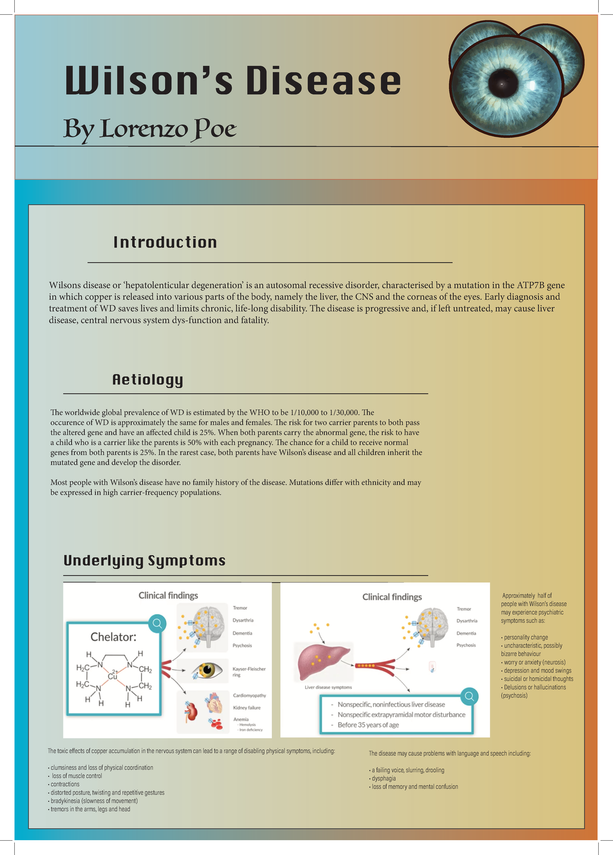 Cell biology - WD - DNA final assignment - Underlying Symptoms The ...