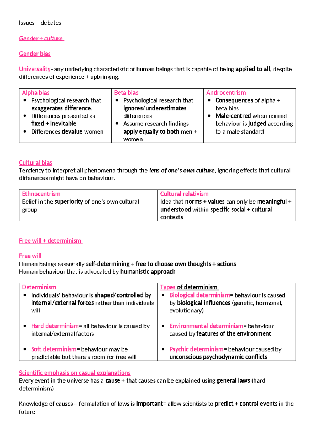 Issues + debates - Summary Forensic Psychology - Issues + debates ...