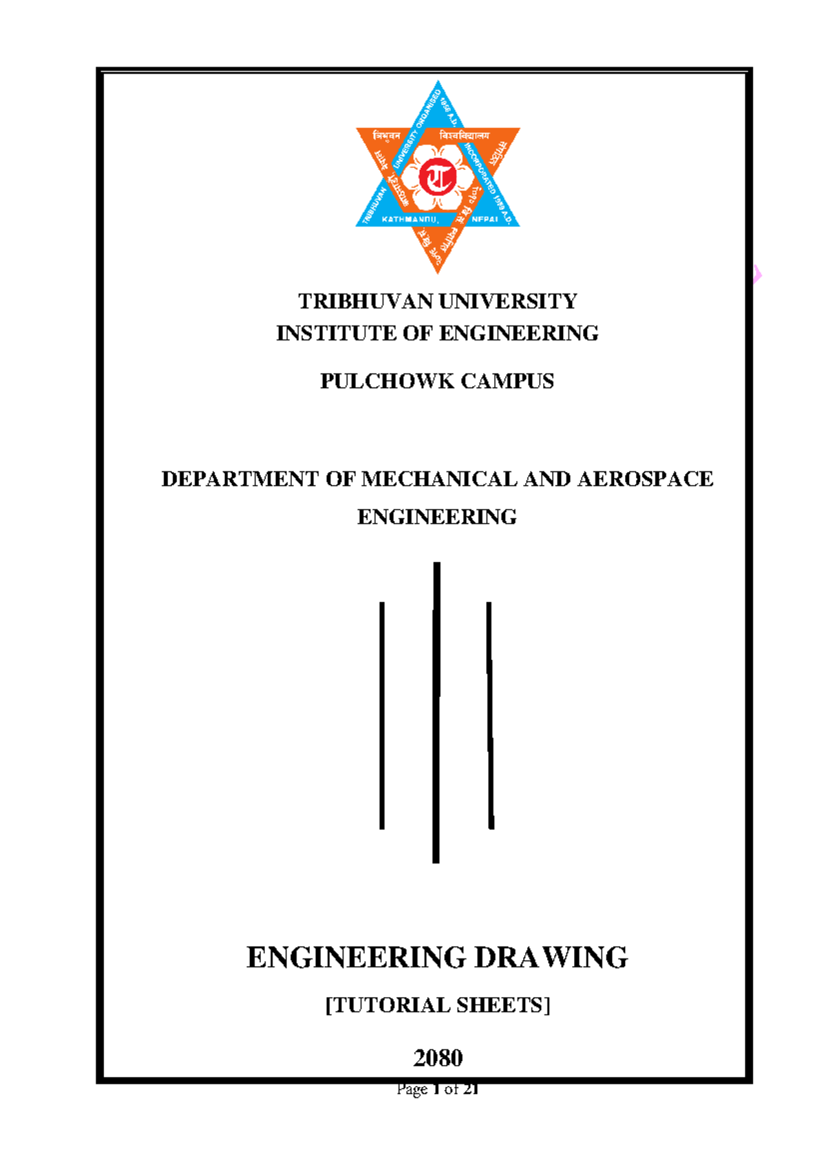 Engineering Drawing 2080 Draft Copy - TRIBHUVAN UNIVERSITY INSTITUTE OF ...