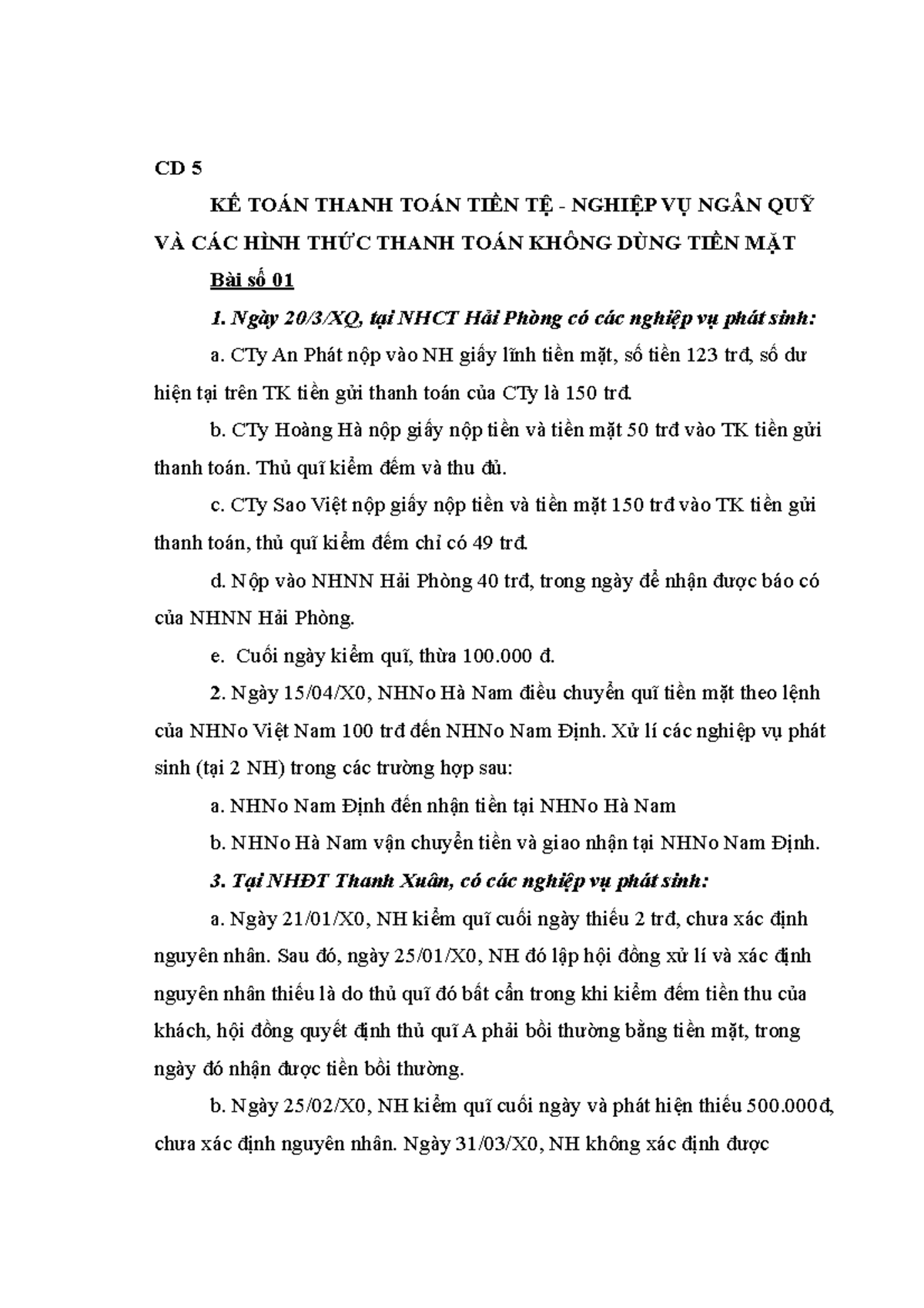 FILE 20220315 144657 Bai-tap-KT-Ngan-quy-và-TT - CD 5 KẾ TOÁN THANH TOÁN TIỀN TỆ - NGHIỆP VỤ ...