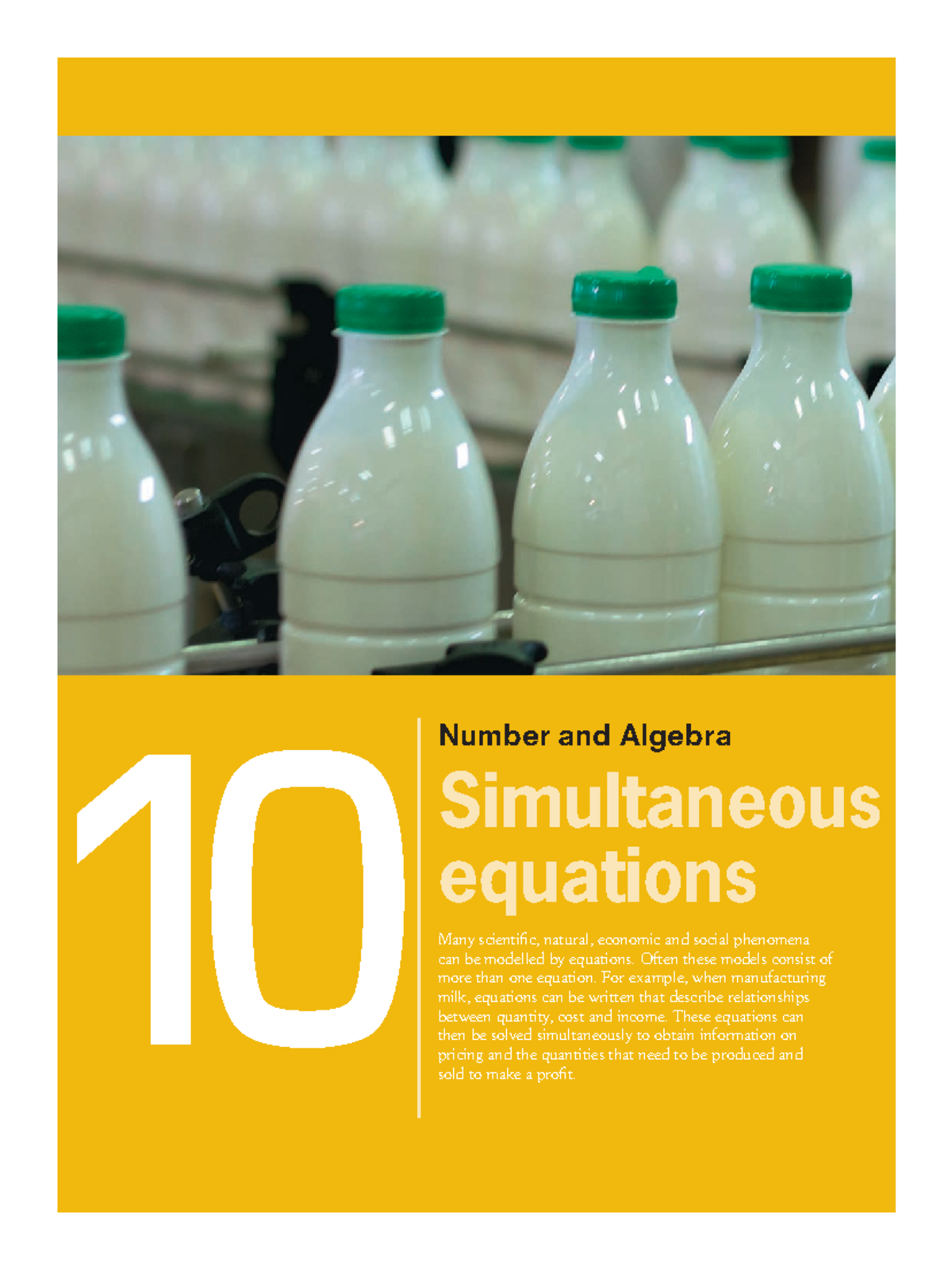 10A Chapter 10 Simultaneous Equations - Number and Algebra Simultaneous ...