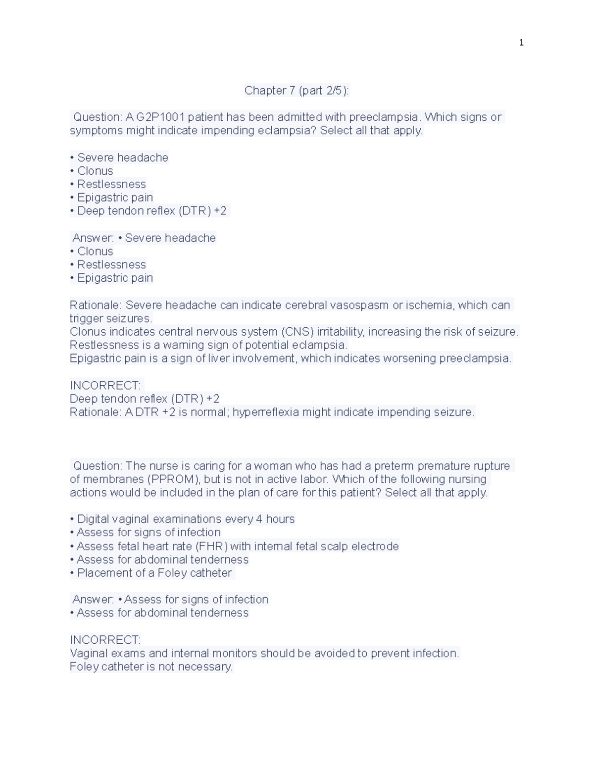 Chapter 7 (part 2 of 5) - Durham Book Questions - Chapter 7 (part 2/5 ...