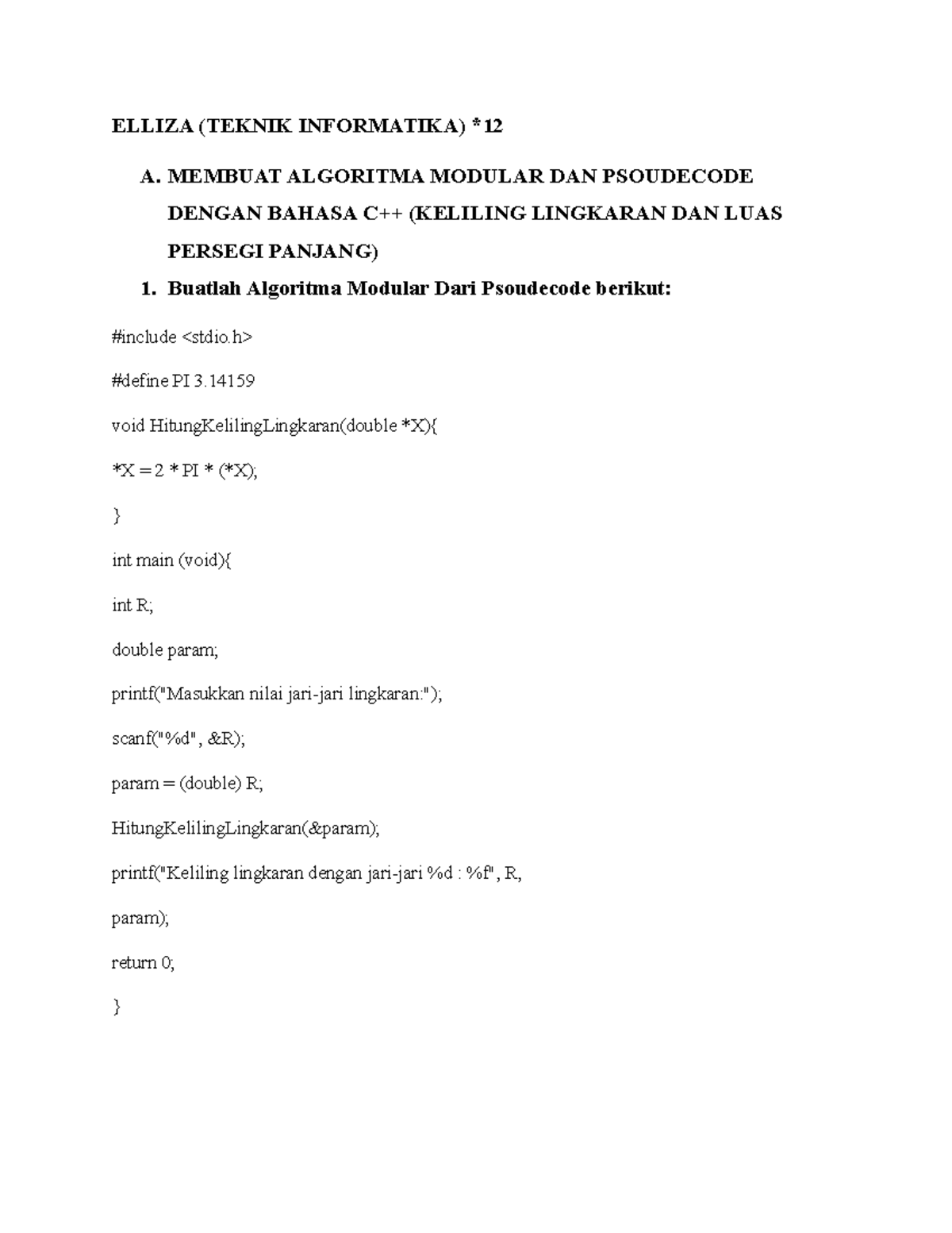 12 - MEMBUAT ALGORITMA MODULAR DAN PSOUDECODE DENGAN BAHASA C++ ...