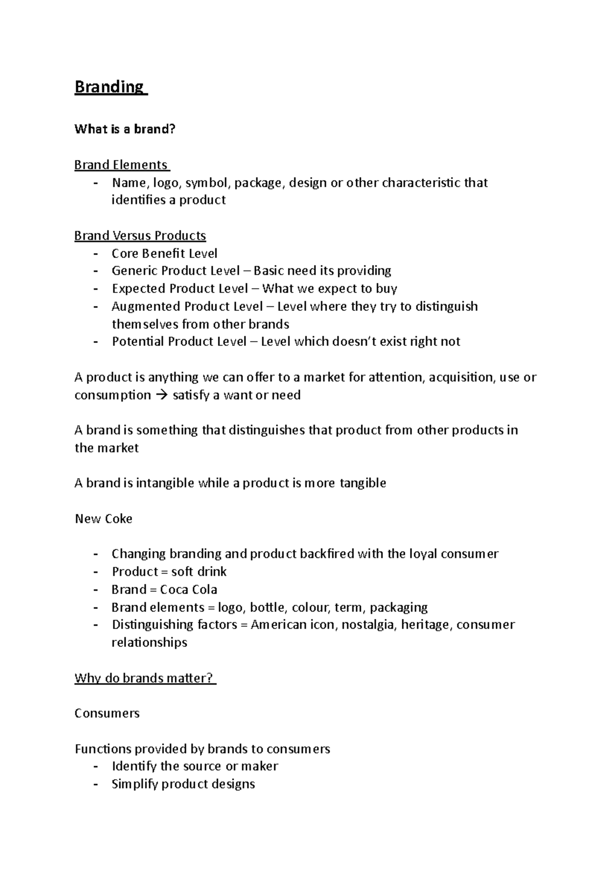 Branding Notes for any quizzes/tutorial activities. - Branding What is ...