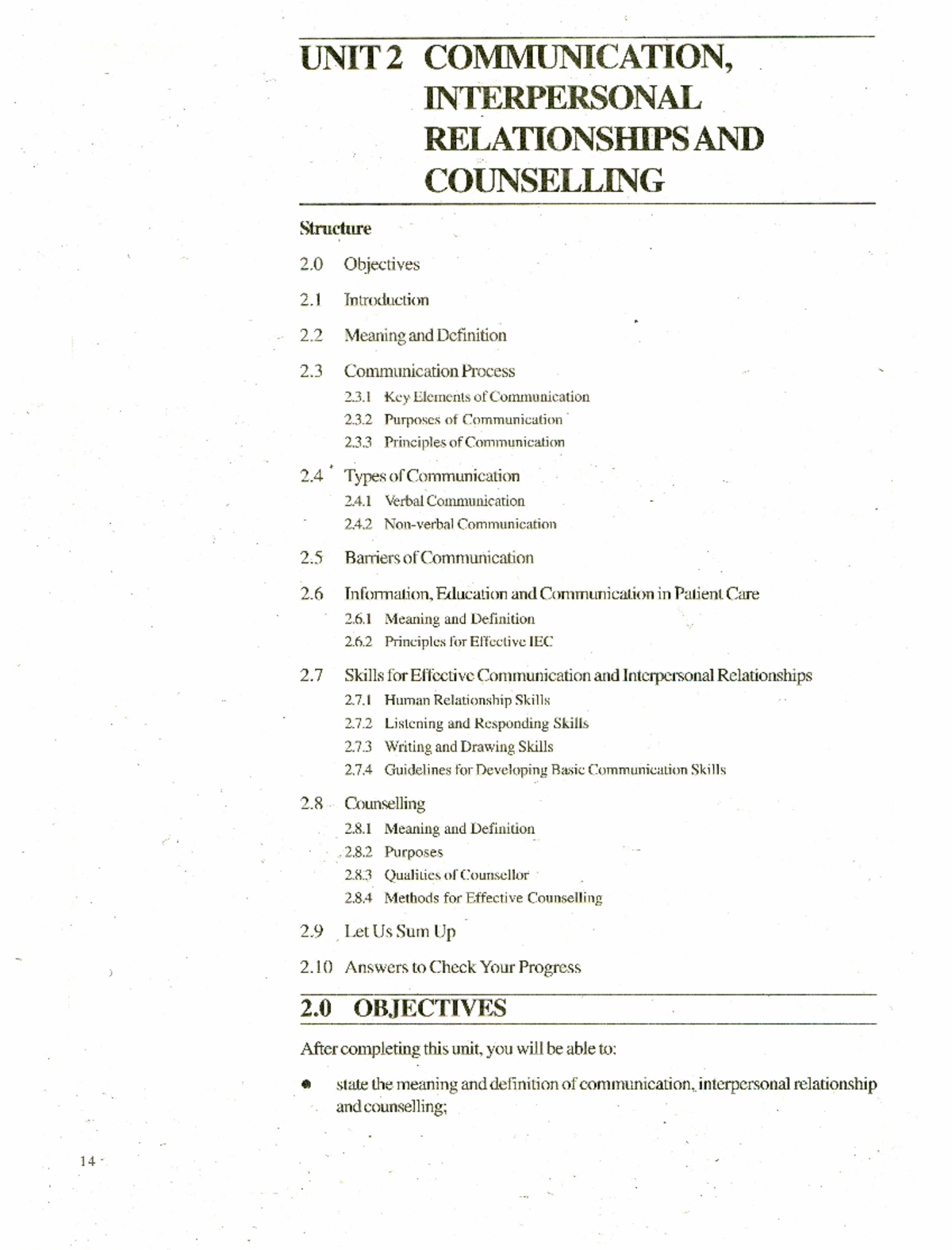 Unit-2 - Ram Ram - UNIT 2 COMMUNICATION, INTERPERSONAL RELATIONSIllPSAND .: COUNSELLING ...