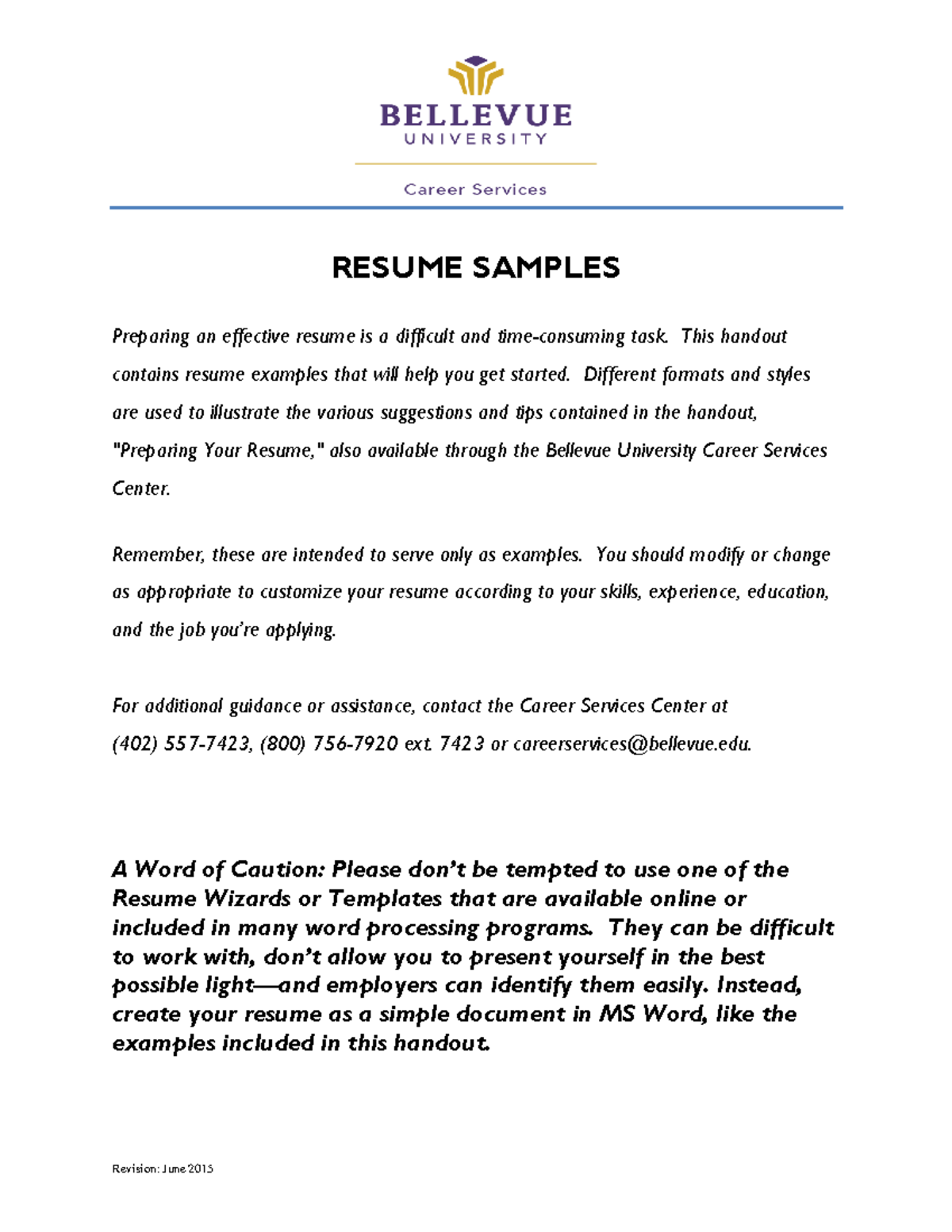 Resume-samples - note - RESUME SAMPLES Preparing an effective resume is ...