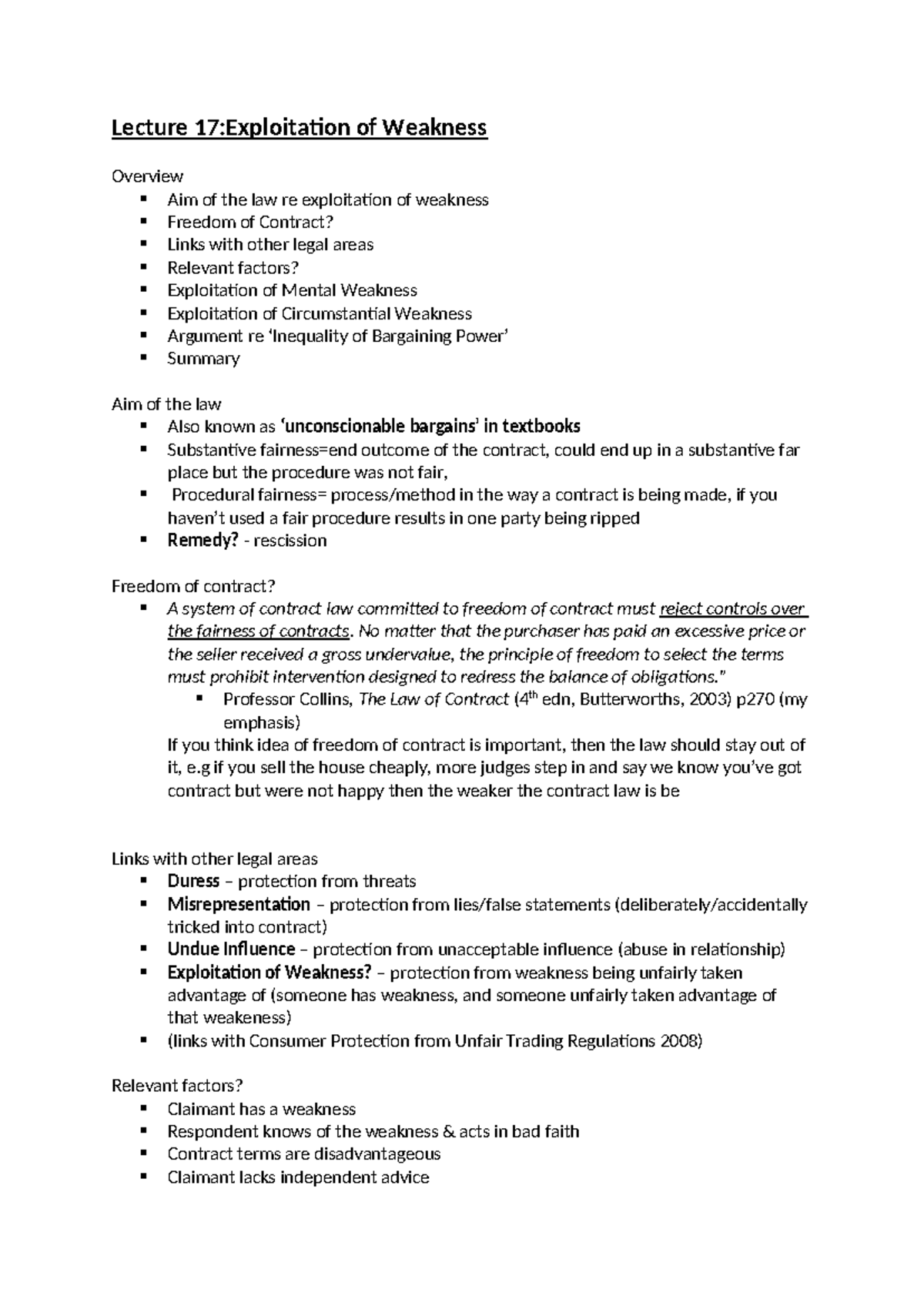 Lecture 17 Exploitation Weakness Lecture 17exploitation Of Weakness Overview § Aim Of The