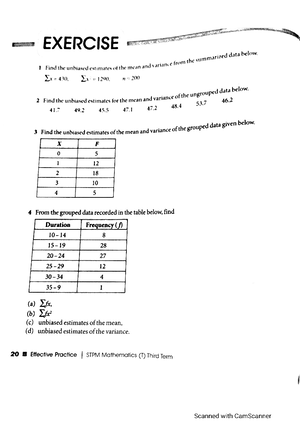 Chapter 18 Maths T Latihan Maths T Studocu