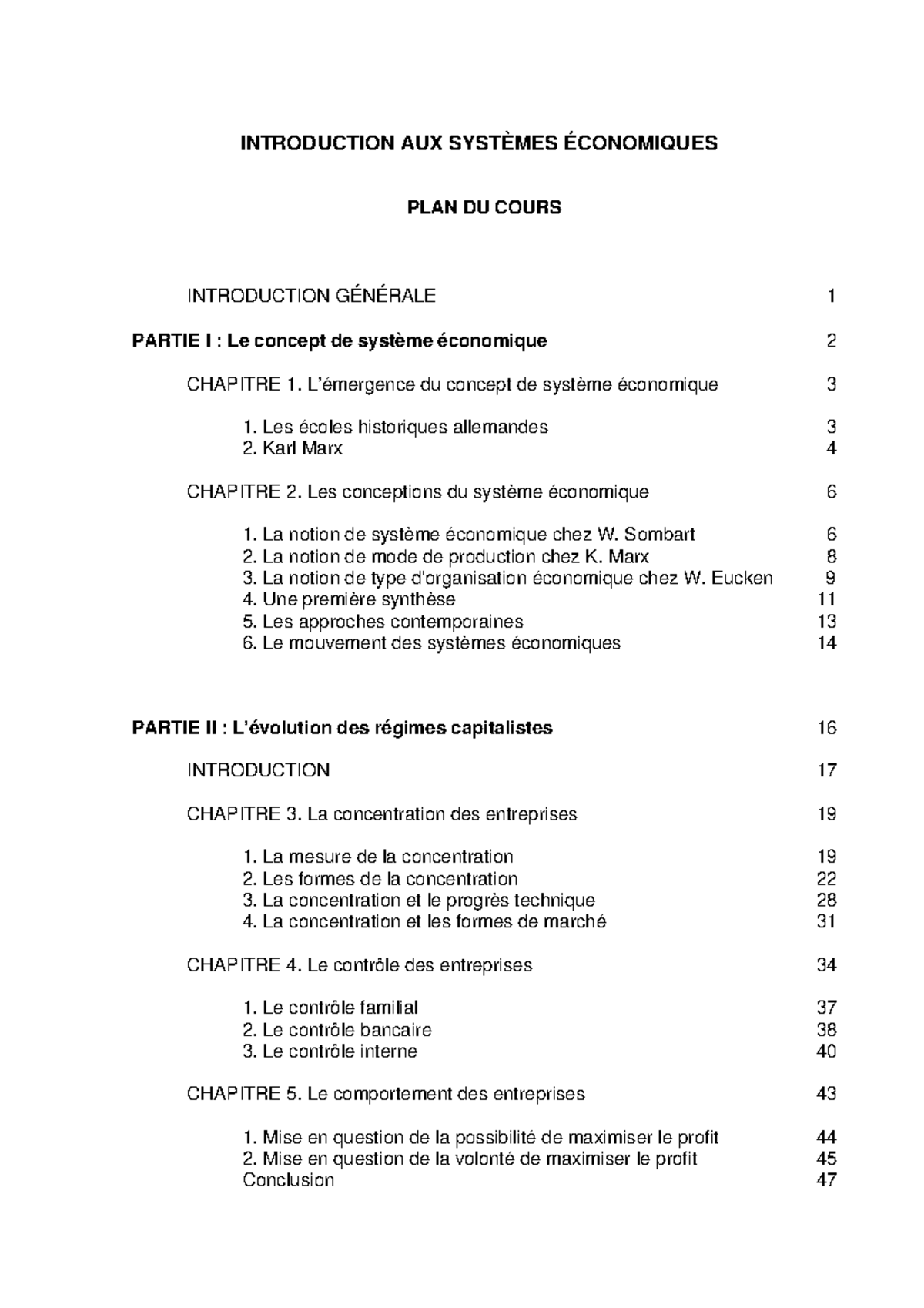 Système-éco-Syllabus - INTRODUCTION AUX SYSTÈMES ÉCONOMIQUES ...
