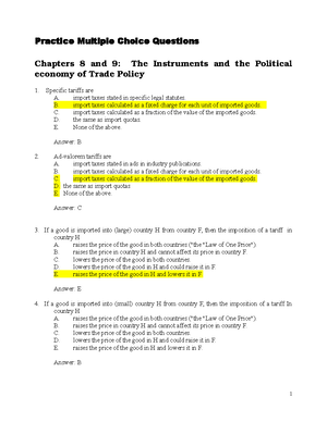 International trade course outline trade barriers, free trade ...