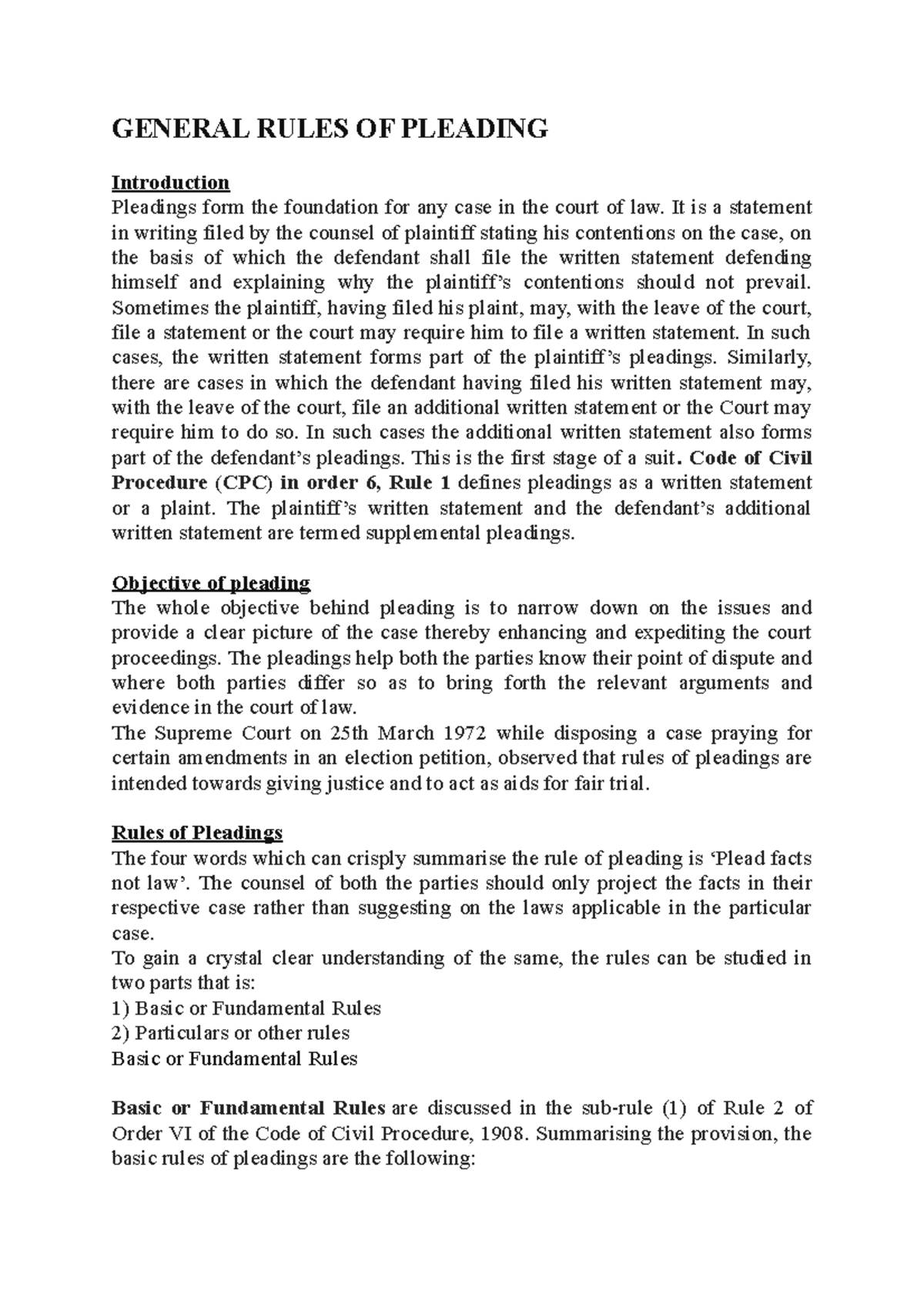 CPC My Notes - This is my note prepared for 3 year LLB students for ...