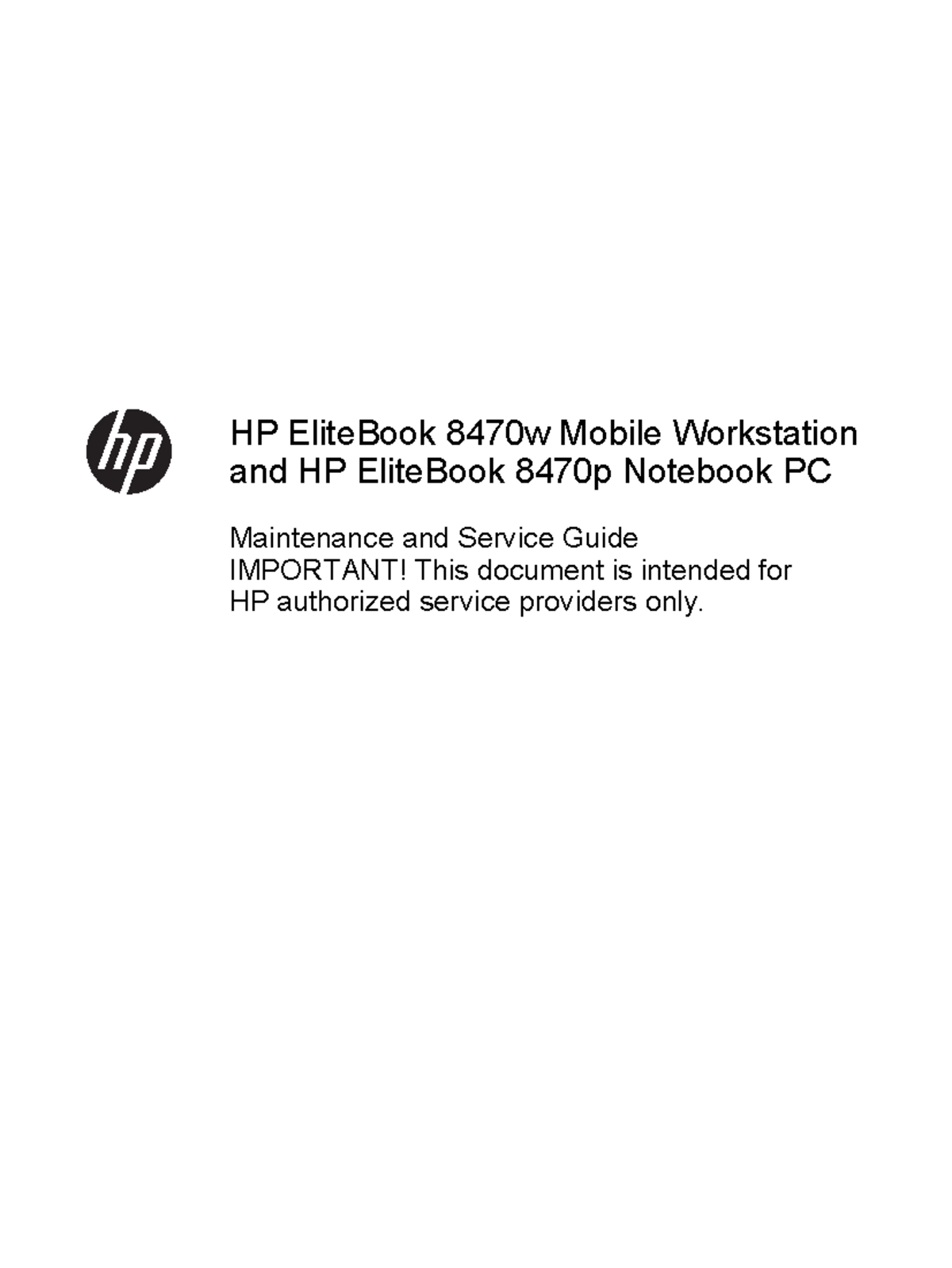 8470p - Manual de Operacion de HP Elitebook 8470 - HP EliteBook 8470w ...