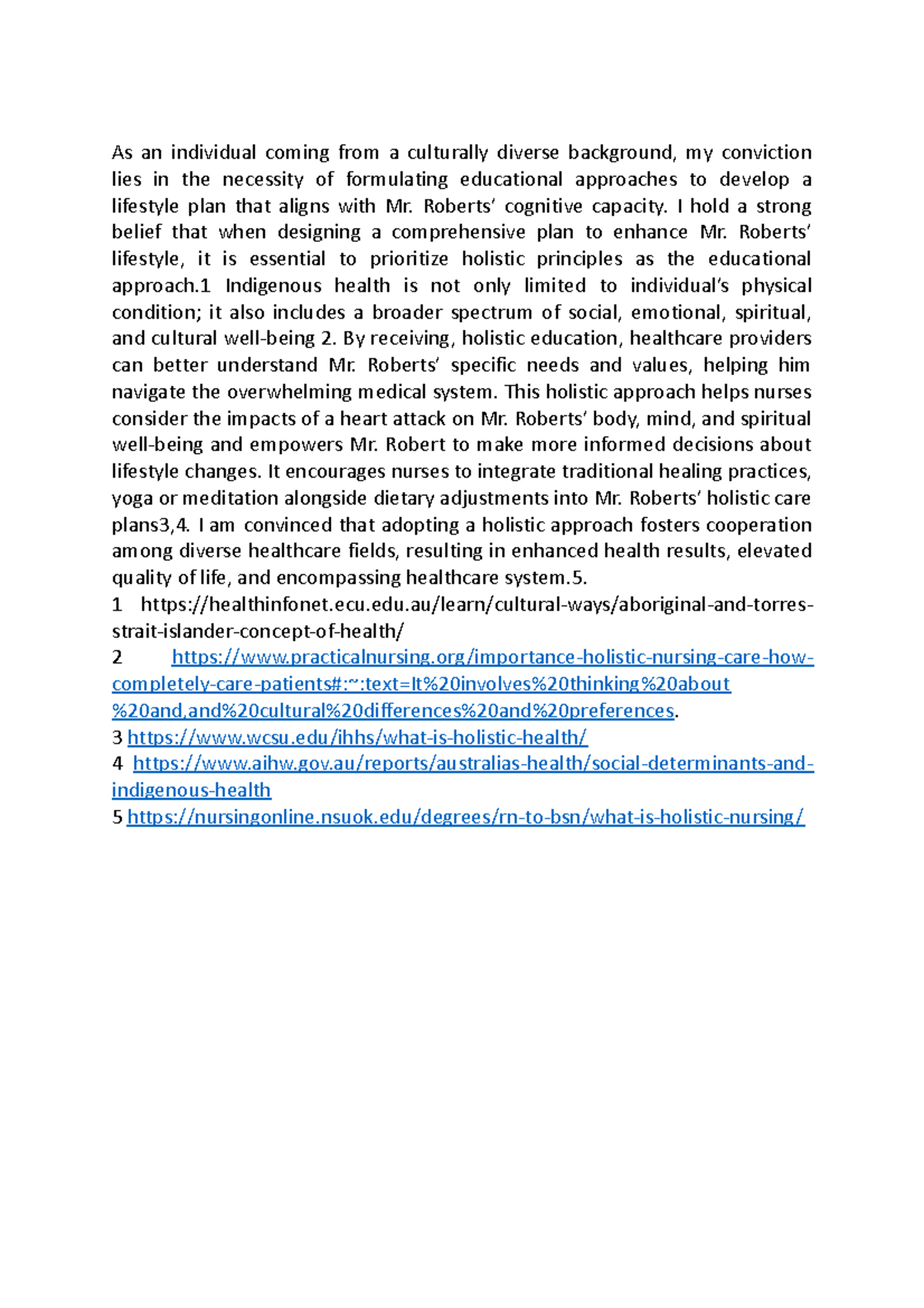 Educational Approach - sdada - As an individual coming from a ...