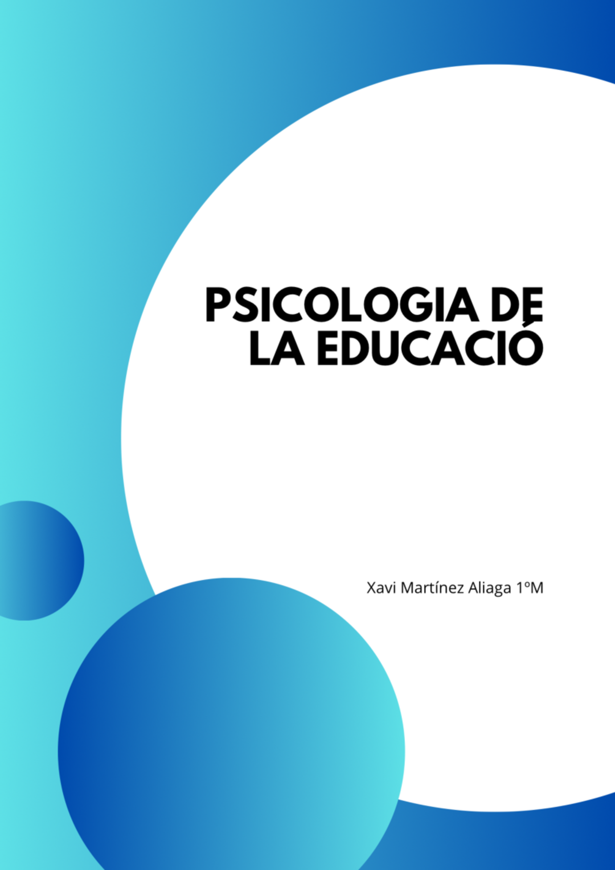PsicologíA DE LA EducacióN - TEMA 1 - INTRODUCCIÓ A LA PSICOLOGIA DE LA ...